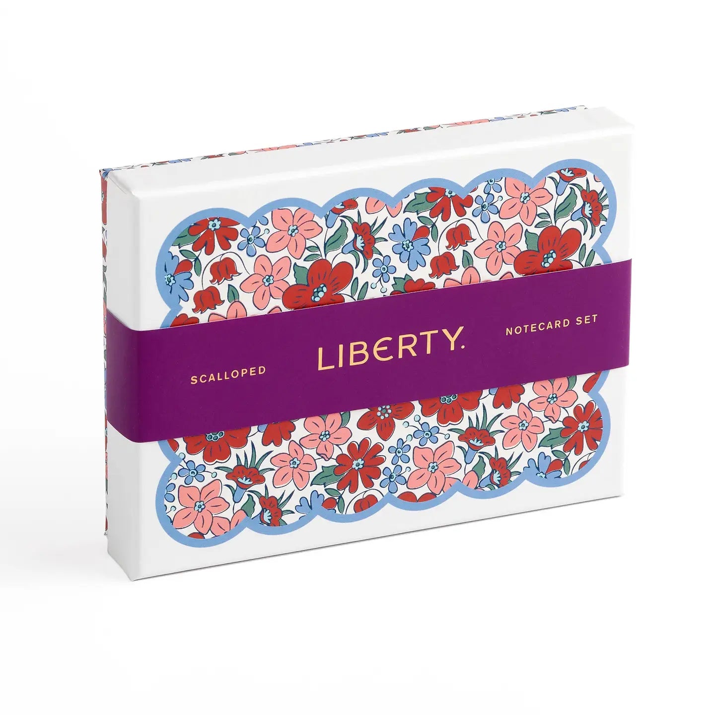 Liberty Scalloped Notecards-- Boxed Set – The Bee's Knees British Imports
