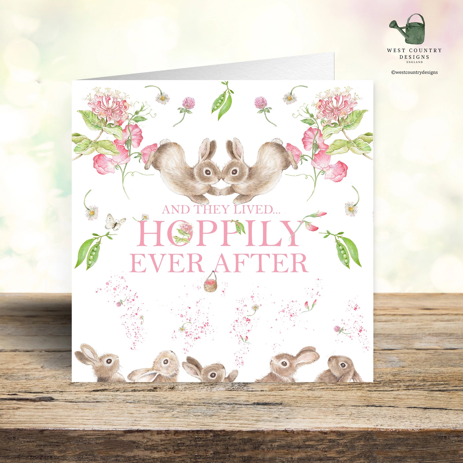 'Hoppily Ever After' Wedding Card – The Bee's Knees British Imports