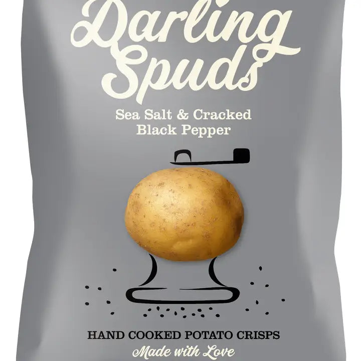 Darling Spuds Sea Salt & Cracked Black Pepper Crisps – The Bee's Knees ...