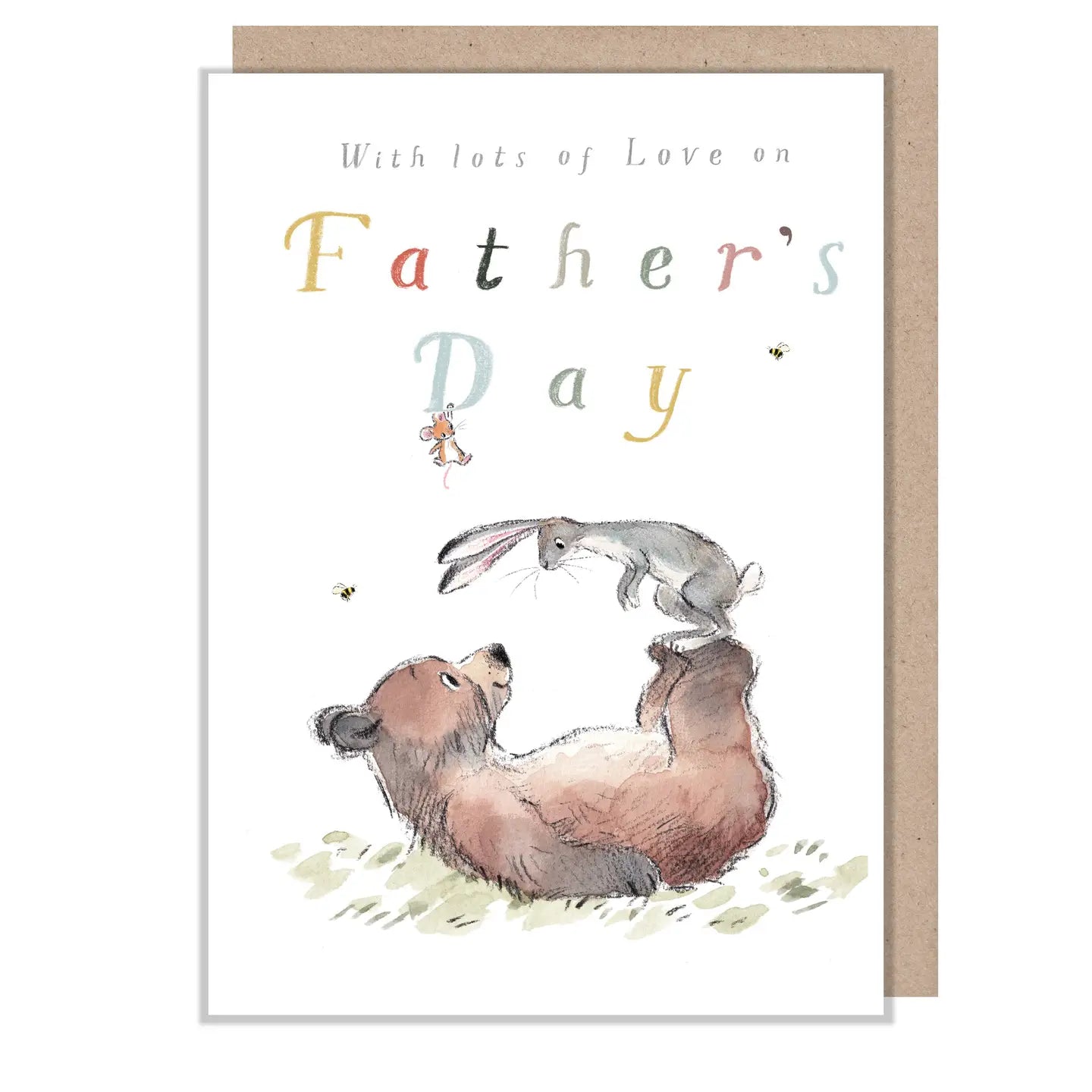 Bear, Hare & Mouse Father's Day Greetings Card – The Bee's Knees ...