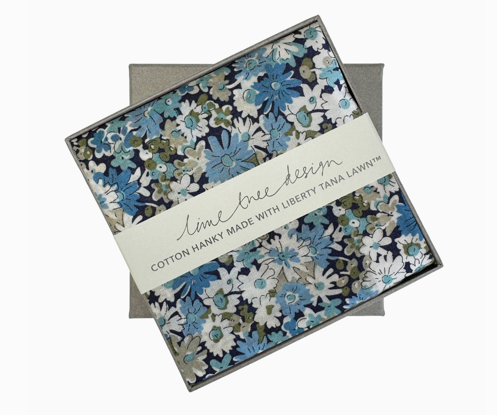 Liberty Blue Libby Single Hanky – The Bee's Knees British Imports