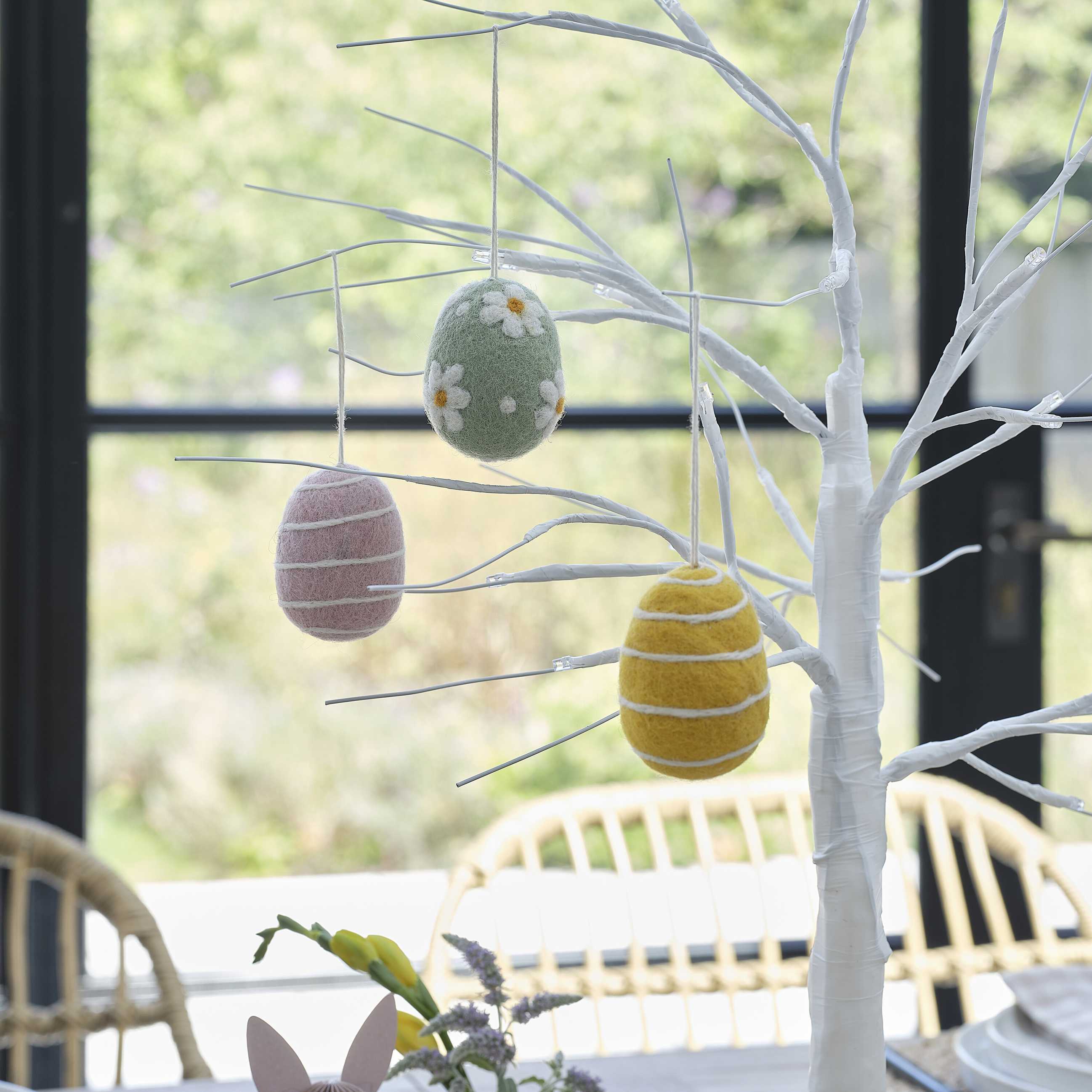 Felt Easter Egg Tree Decorations – The Bee's Knees British Imports