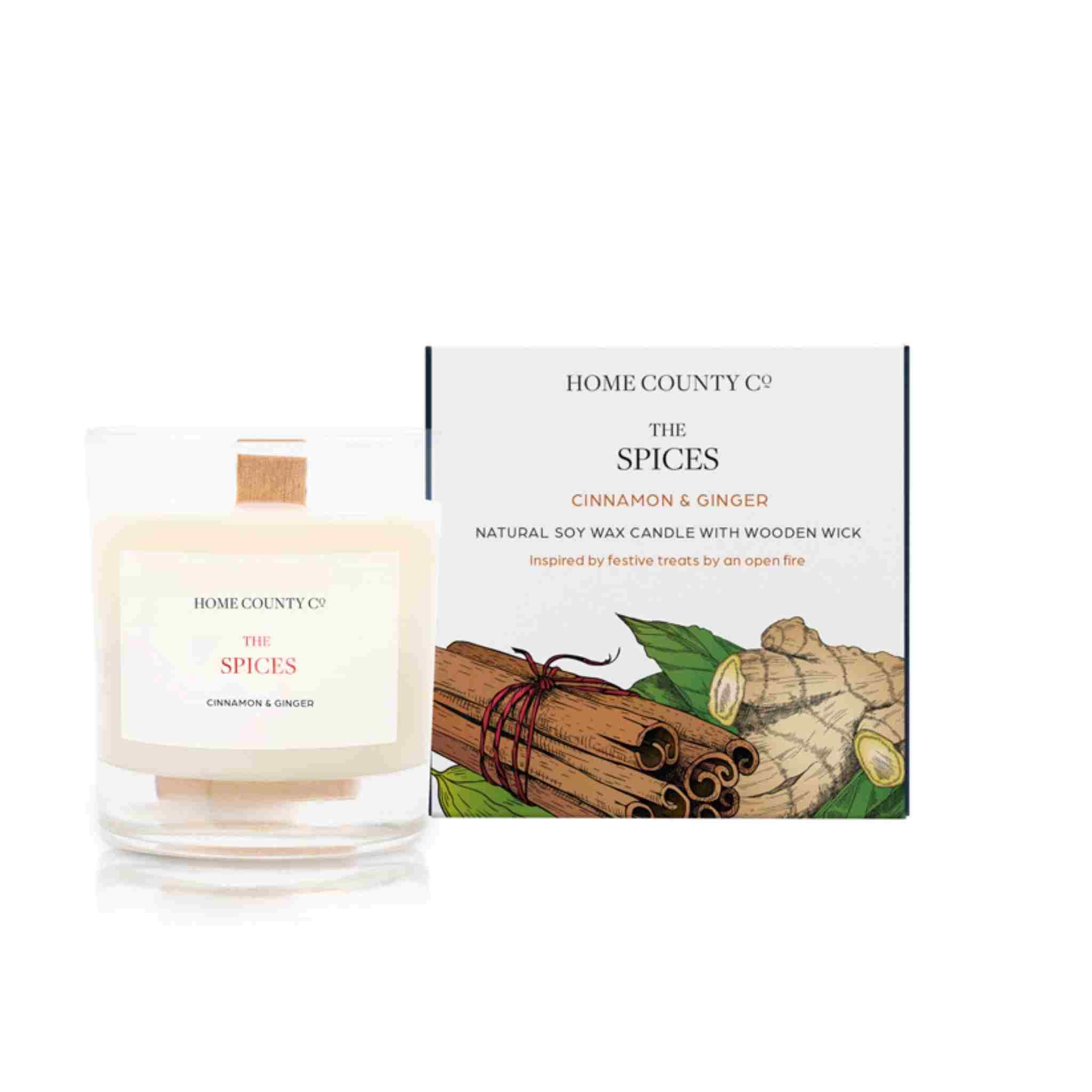 The Spices Candle - Cinnamon & Ginger – The Bee's Knees British Imports