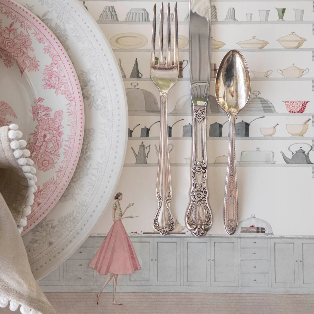 Butler's Pantry Pad of 18 Paper Placemats – The Bee's Knees British Imports