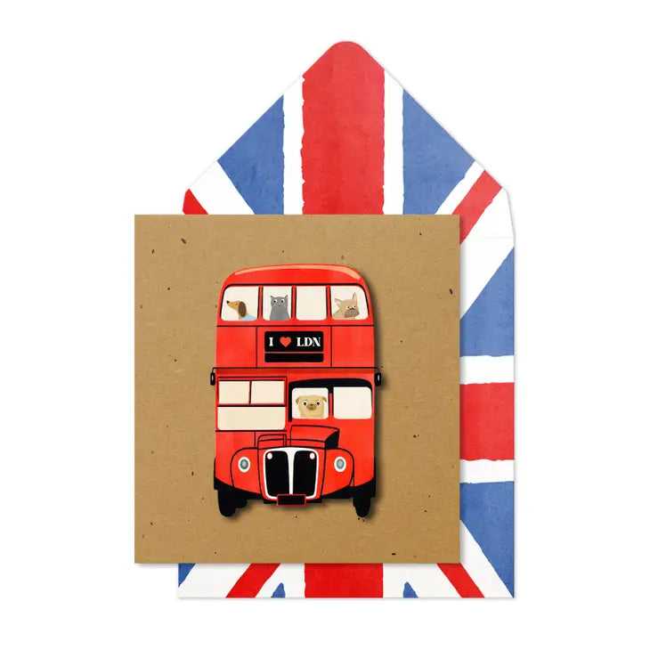 London Bus Card – The Bee's Knees British Imports
