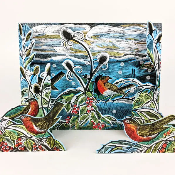 Midwinter Robins 3D Advent Calendar by Angela Harding – The Bee's Knees ...