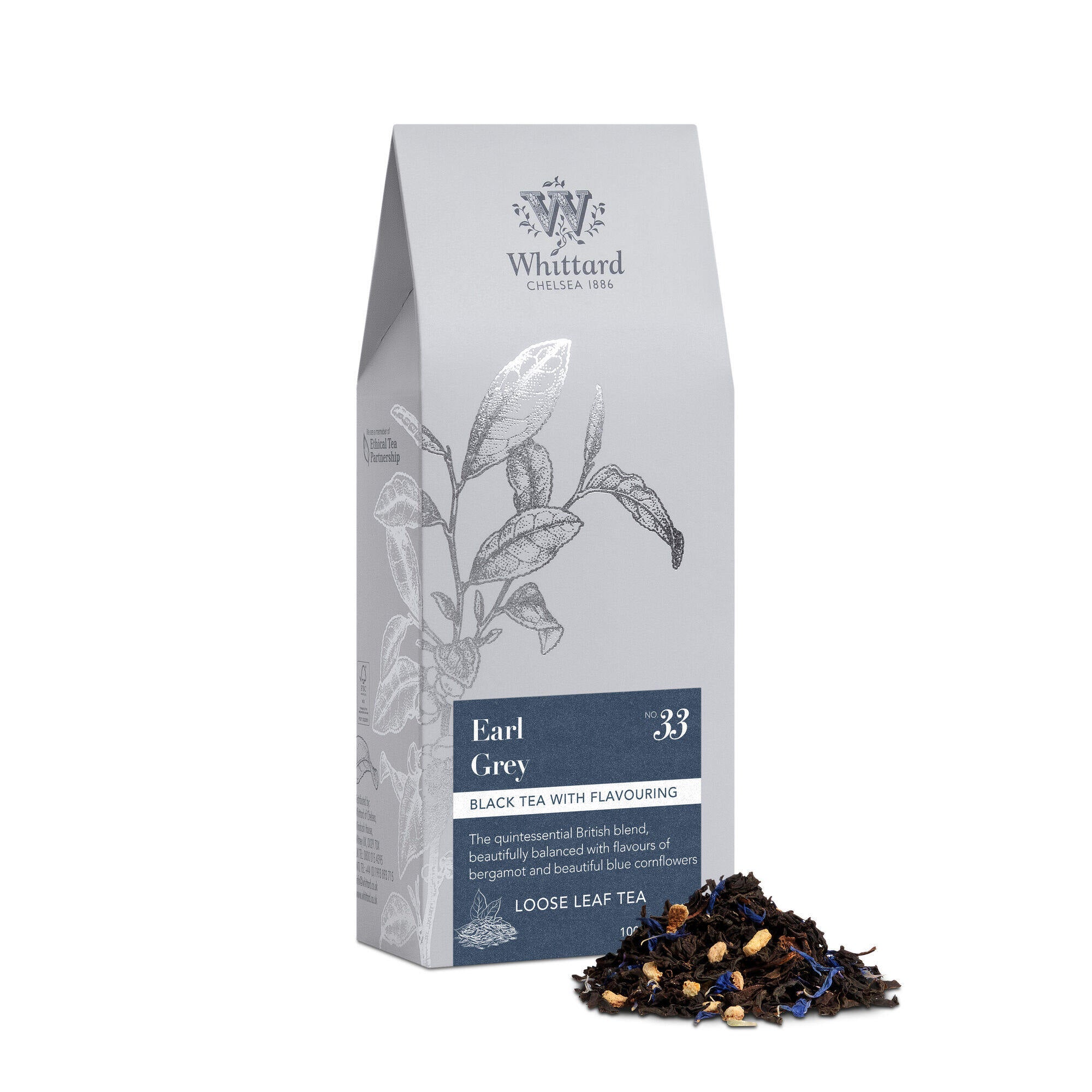 Whittard Earl Grey Loose Tea Silver Pouch – The Bee's Knees British Imports