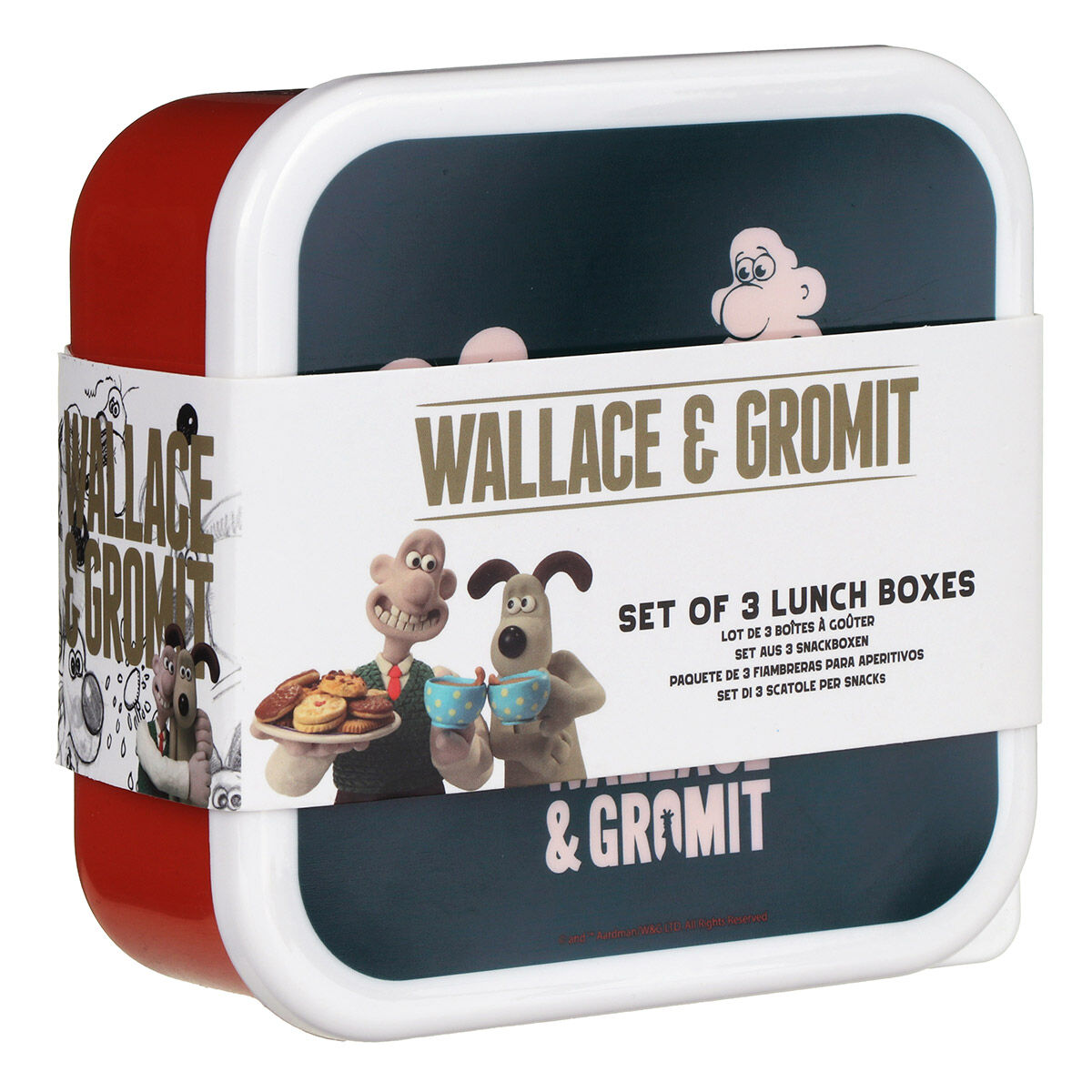 Wallace & Gromit Set of 3 Snack Boxes – The Bee's Knees British Imports