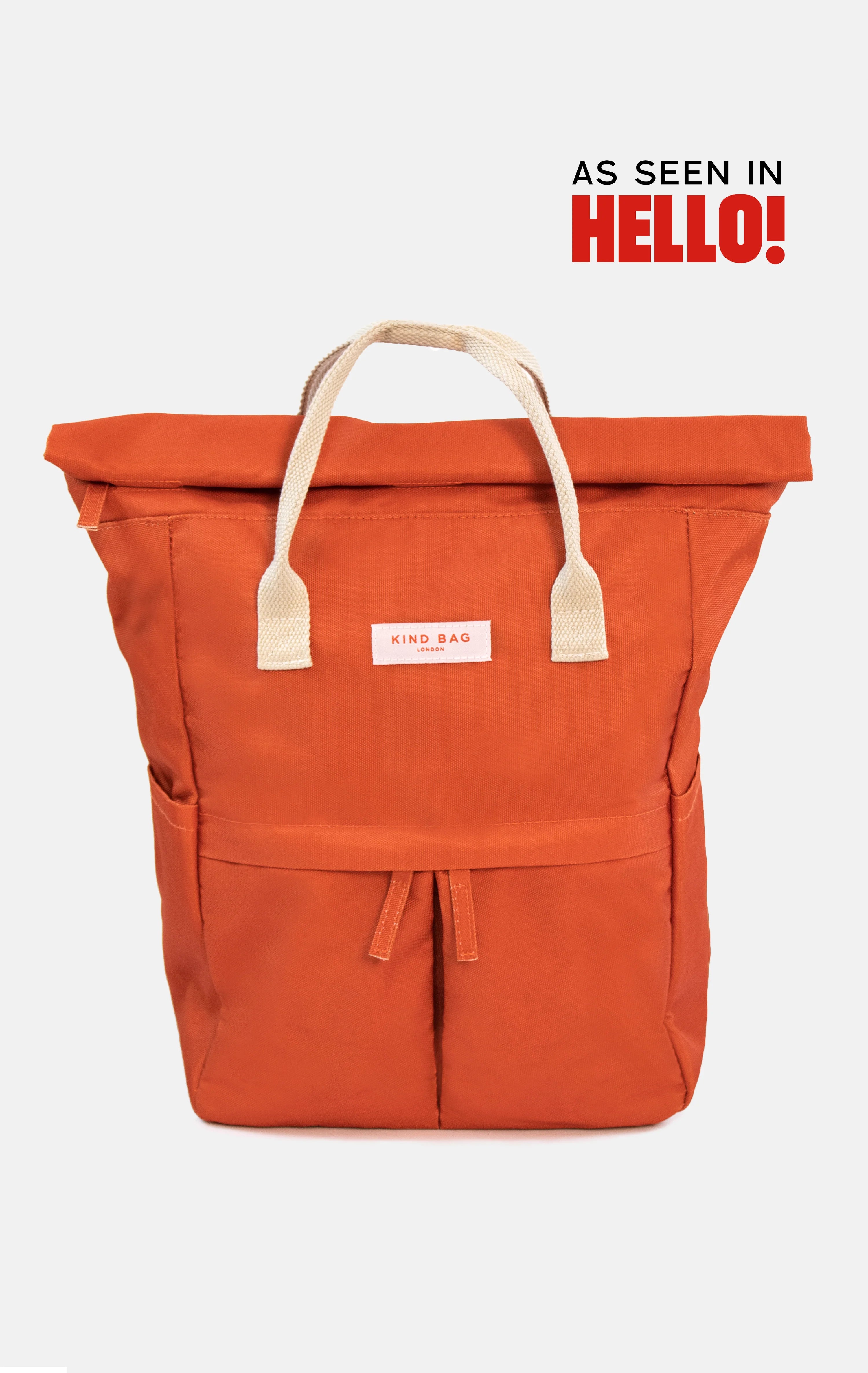 Burnt Orange “Hackney” Medium Backpack – The Bee's Knees British Imports
