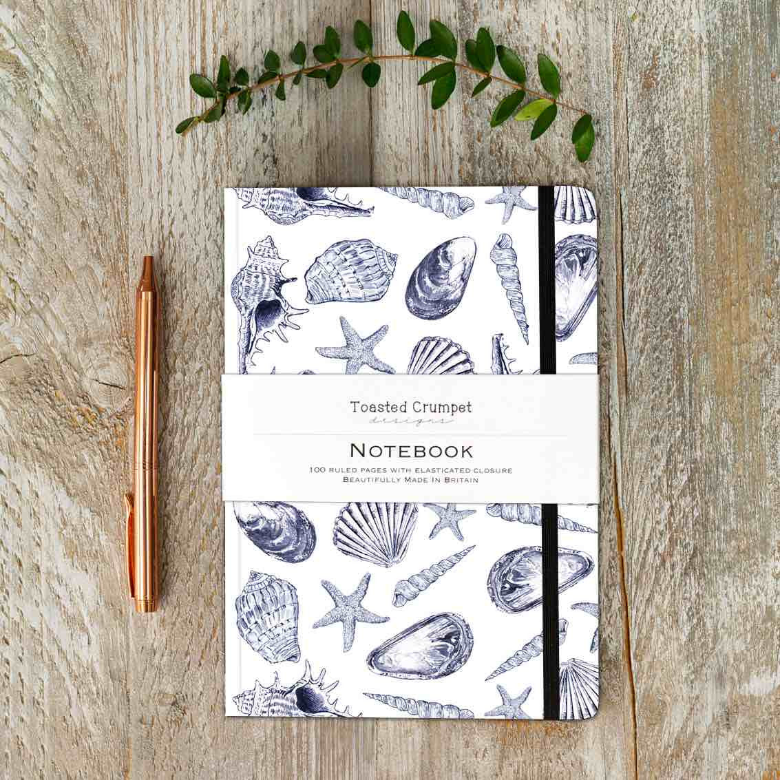 Inky Shells Pure A5 Lined Notebook – The Bee's Knees British Imports