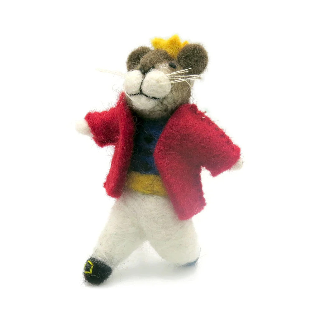 Mouse Lord a Leaping Felt Decoration – The Bee's Knees British Imports